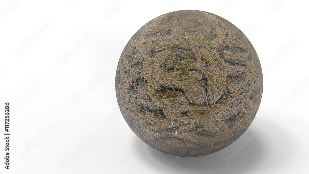 3D digital render of sphere Stock Illustration | Adobe Stock