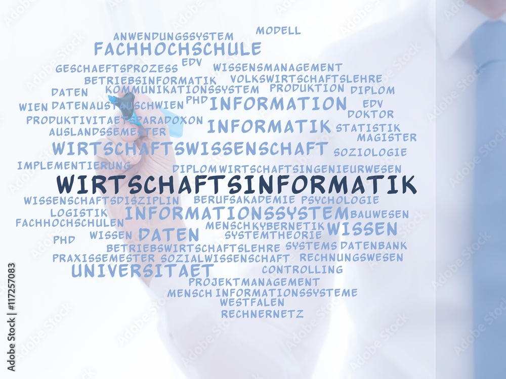 Wirtschaftsinformatik Stock-Illustration | Adobe Stock