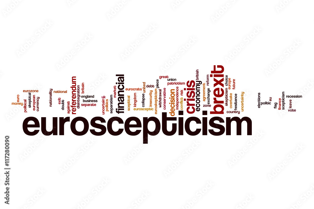 Euroscepticism word cloud concept Stock Illustration | Adobe Stock