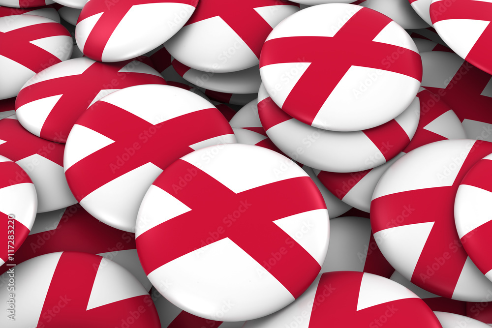 Northern Ireland Badges Background - Pile of Northern Irish Flag ...