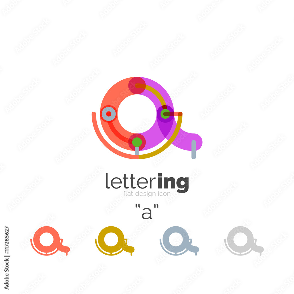 Letter logo line concept Stock Vector | Adobe Stock