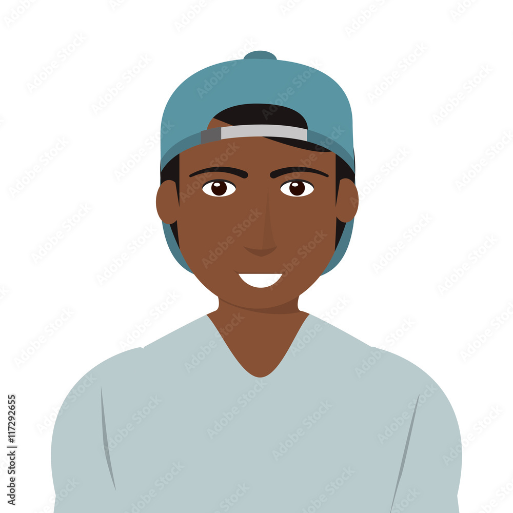 flat design single man icon vector illustration Stock-Vektorgrafik ...