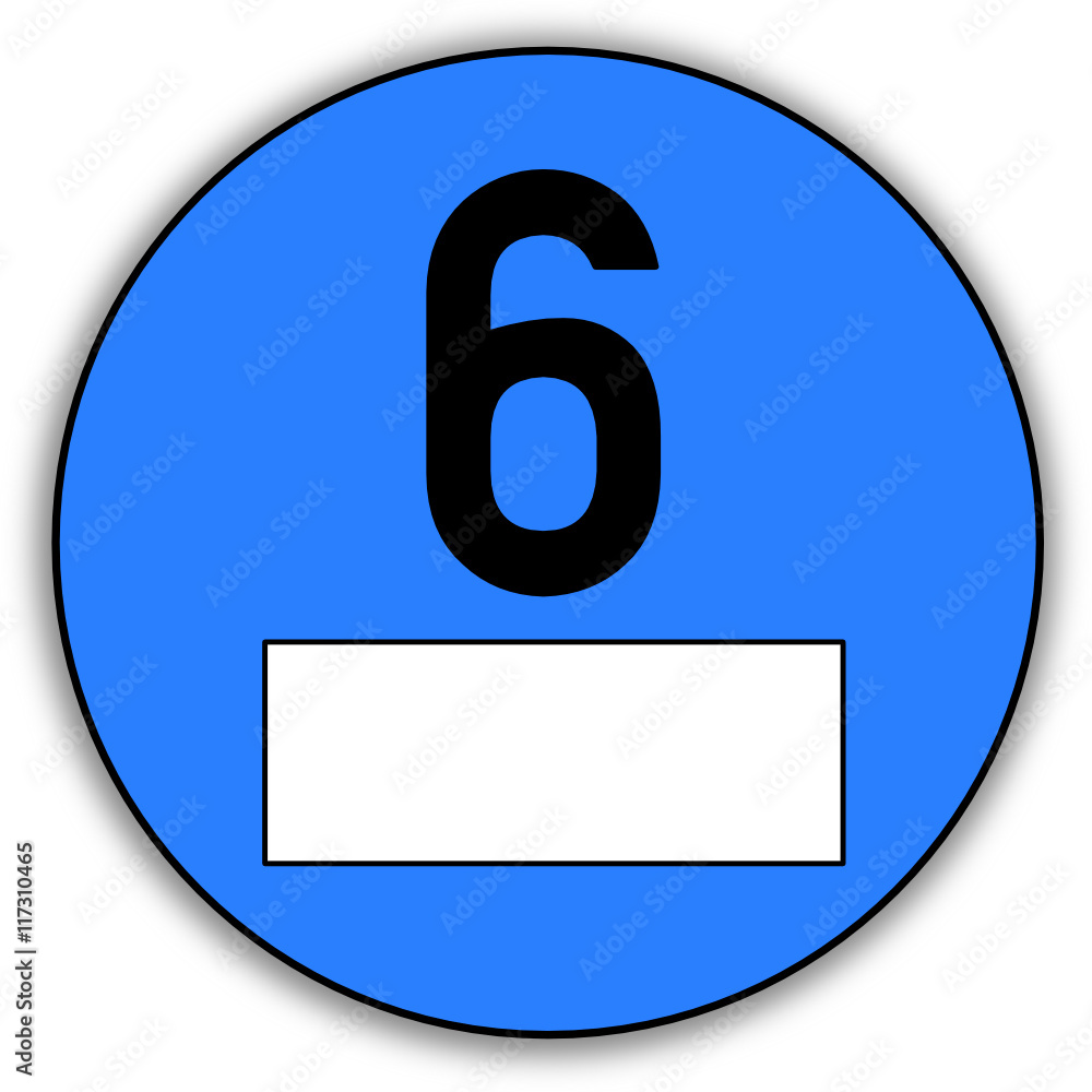 Vetor de Blaue Plakette Euro 6 #160802-01 do Stock | Adobe Stock