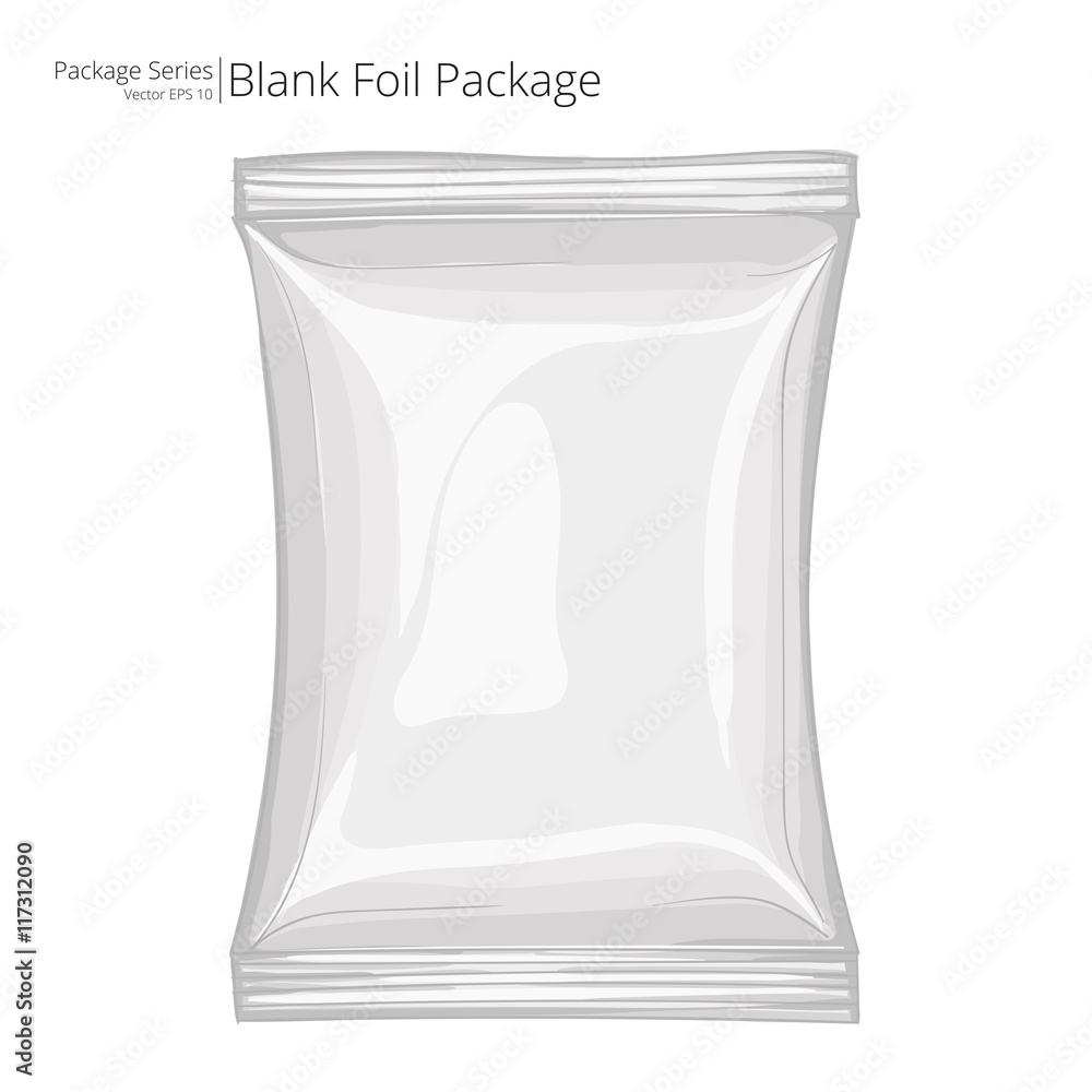 Vector Foil Package. Abstract Rough Sketch of Foil Package. Stock ...