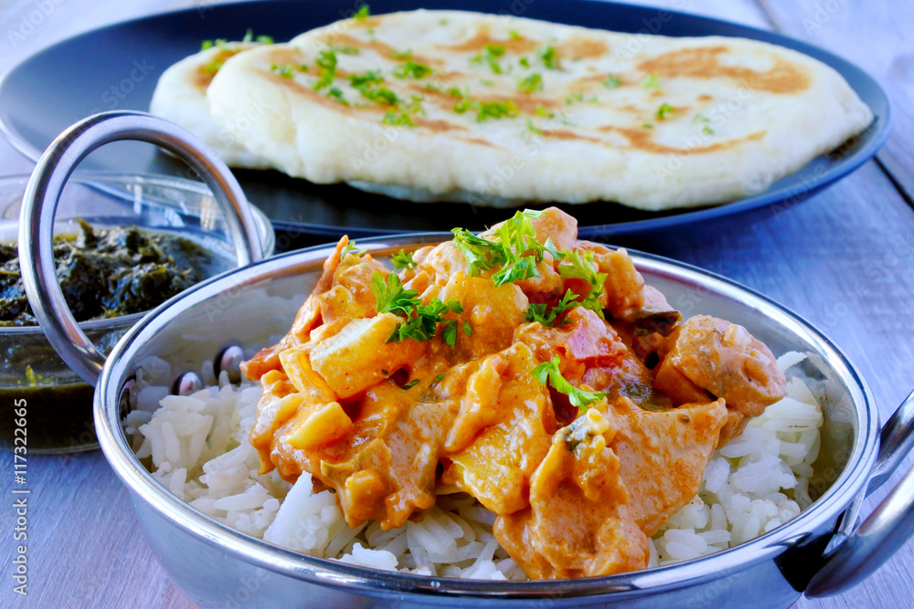 Traditional Indian butter chicken curry Stock Photo | Adobe Stock