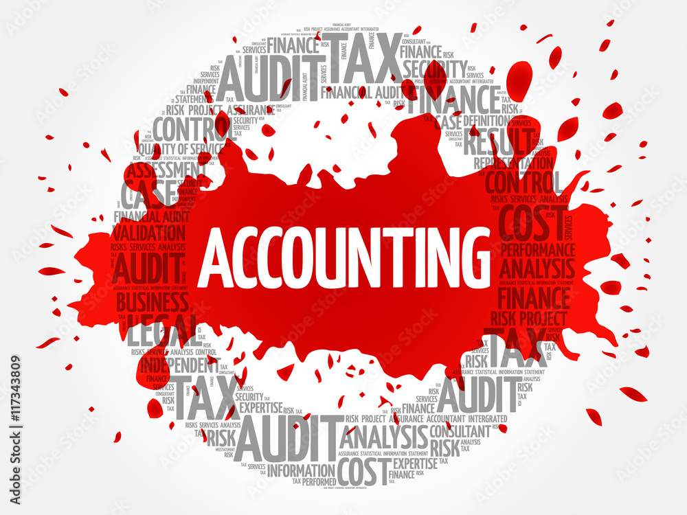 ACCOUNTING word cloud collage, business concept background Stock Vector ...