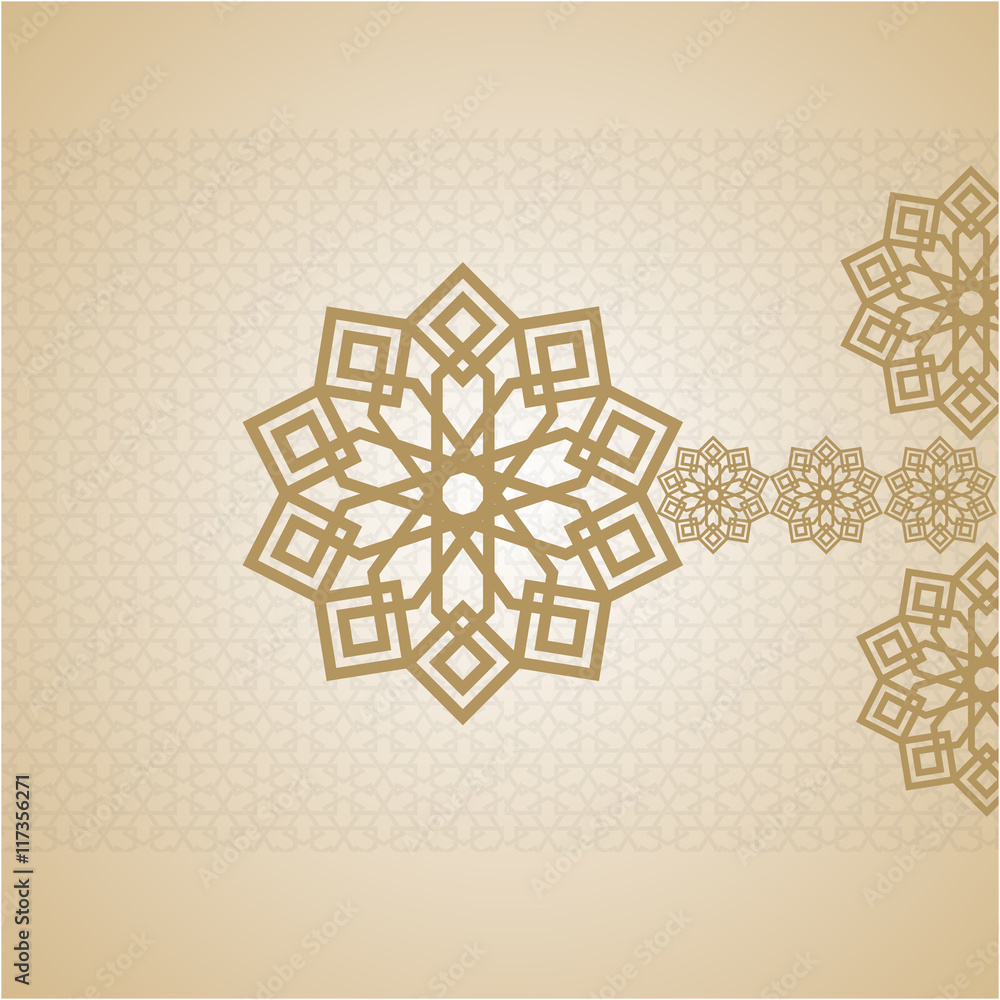 EID Mubarak Card arabic design islamic texture card Stock Vector ...