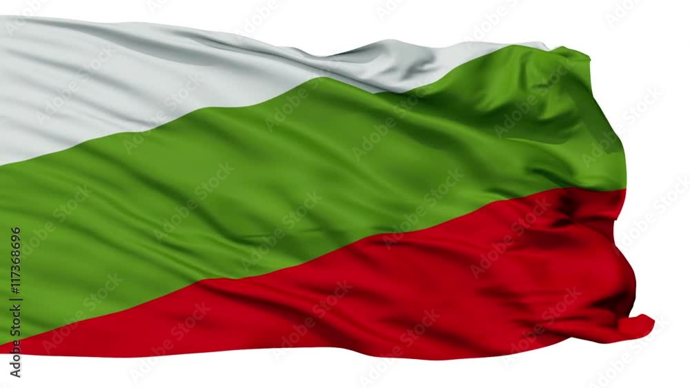 Principality of Ongal Micronation Flag, Isolated Realistic 3D Animation ...