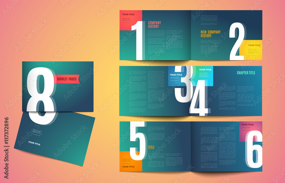 Vector portfolio template modern design Stock Vector | Adobe Stock