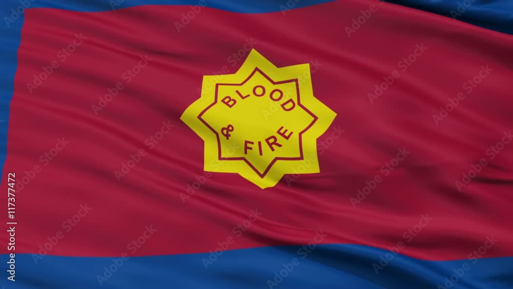 Standard of the Salvation Army Religious Flag, Close Up Realistic 3D ...