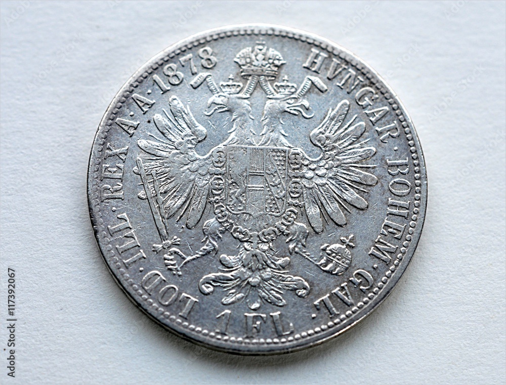 old silver coins Stock Photo | Adobe Stock