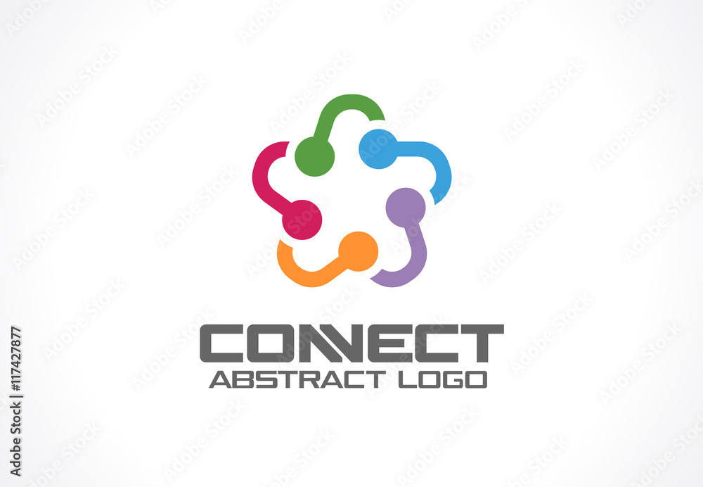 Abstract business company logo. Corporate identity design element ...