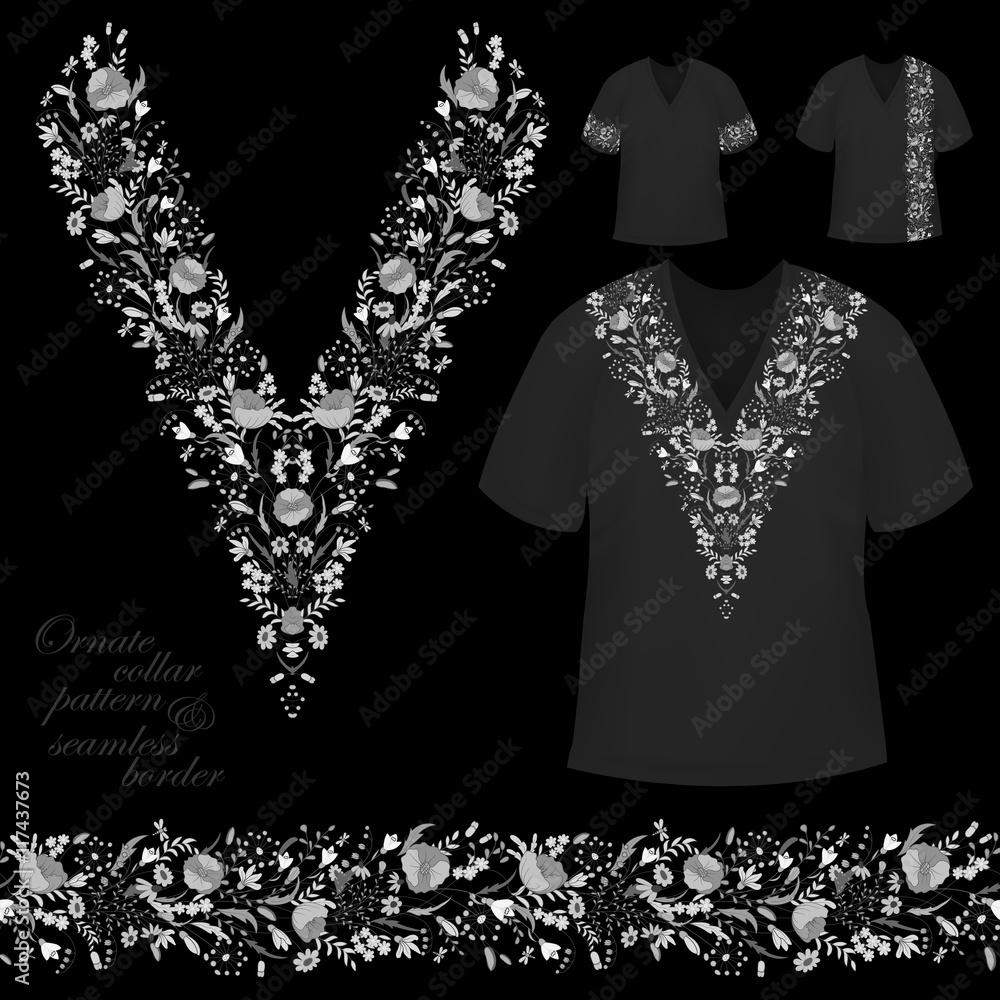 vector collar vintage design Stock Vector | Adobe Stock