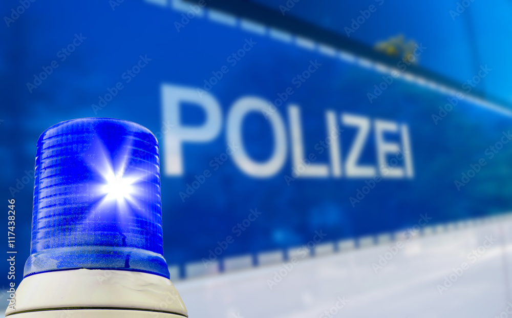 Polizei Blaulicht Stock-Foto | Adobe Stock