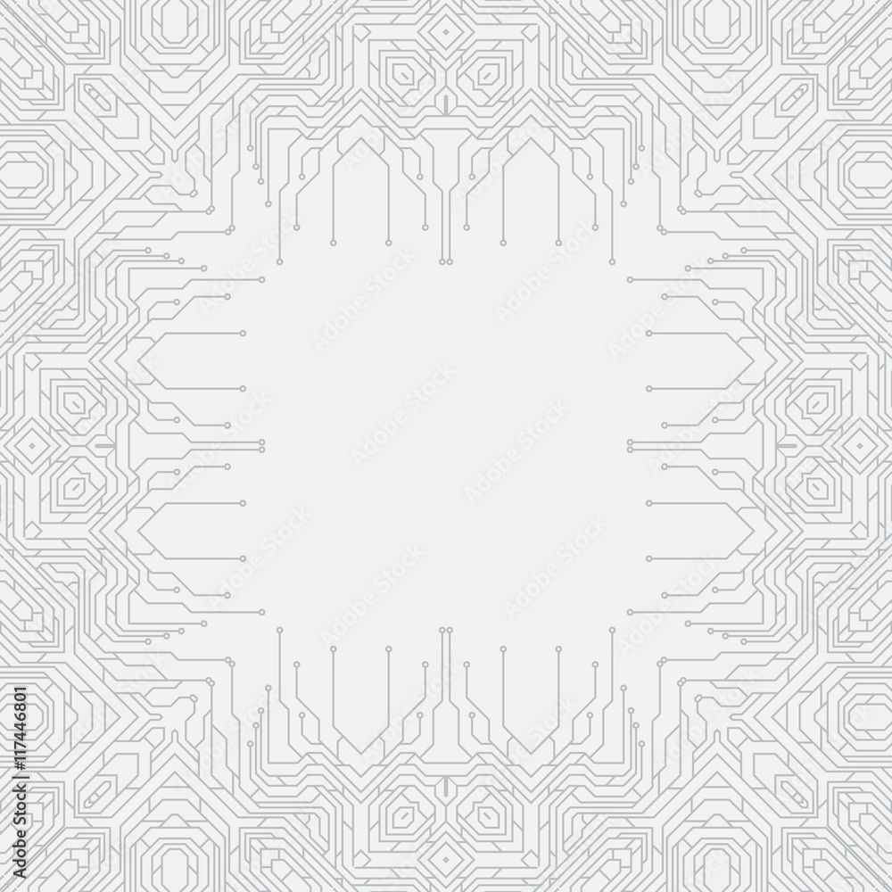 Circuit board frame. Stock Vector | Adobe Stock