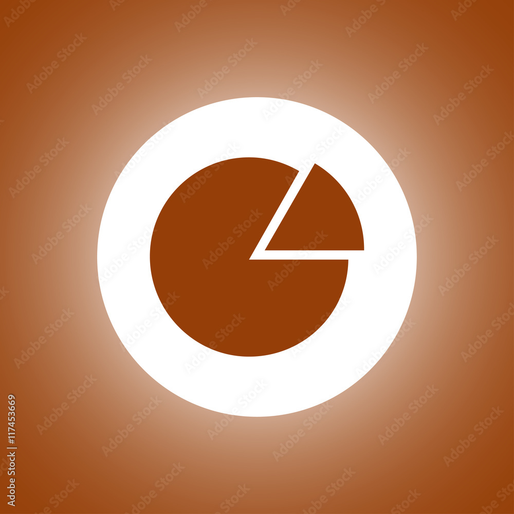 circular diagram web icon Stock Vector | Adobe Stock