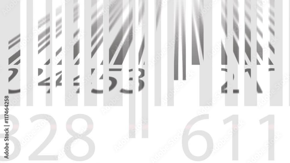 Scanning barcodes loopable 4K animation Stock Video | Adobe Stock