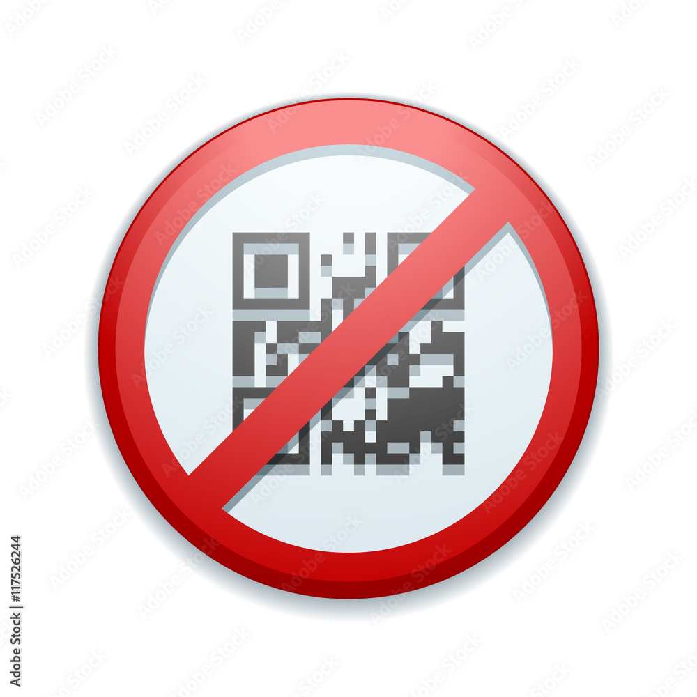No QR code scan Stock-Vektorgrafik | Adobe Stock