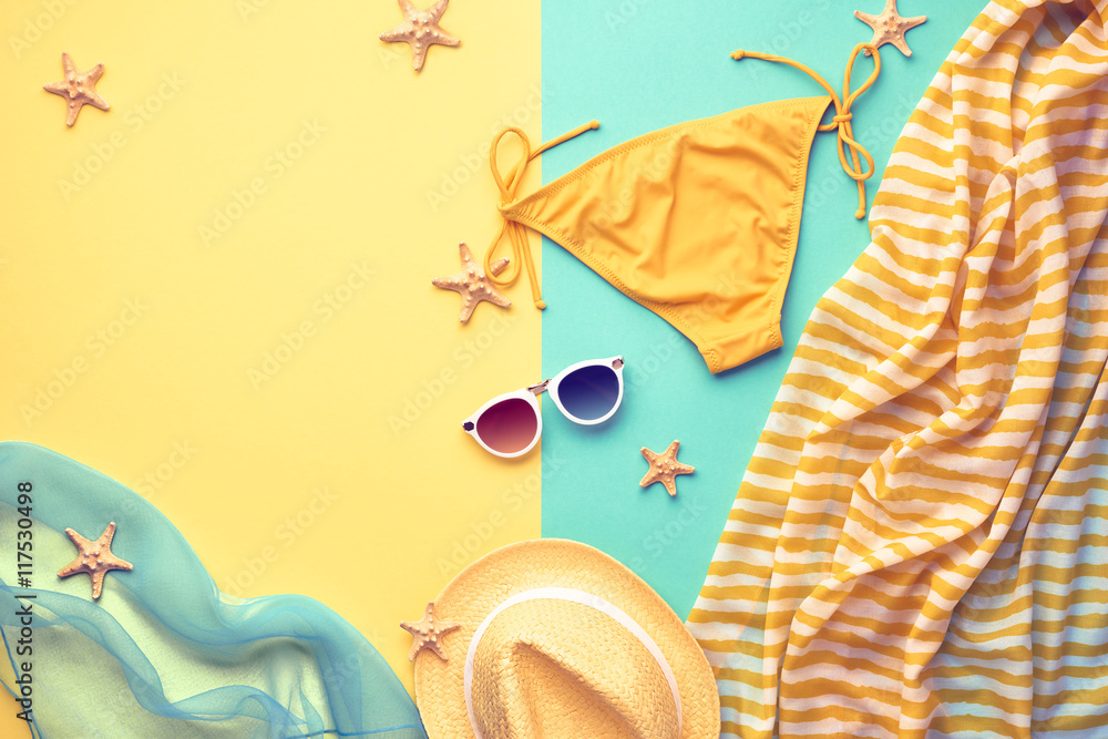 Fashion. Summer Beach Outfit. Summer clothes, Accessories Stylish girl ...