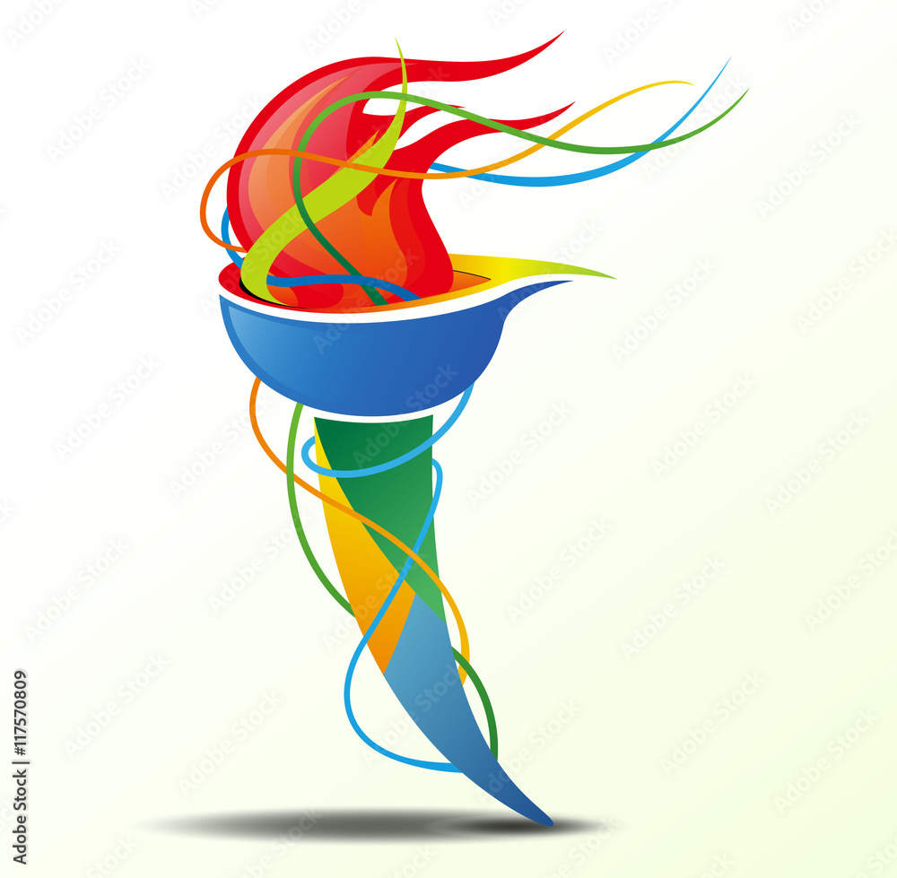 Rio. 2016 Brazil Games abstract colorful pattern. Summer color of ...