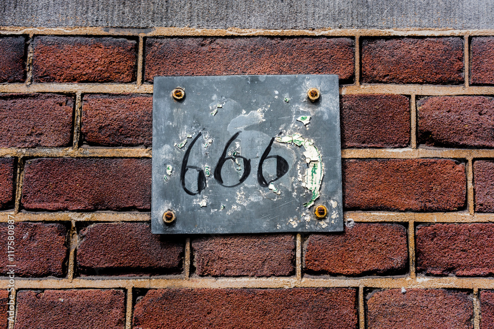 number 666 Stock Photo | Adobe Stock