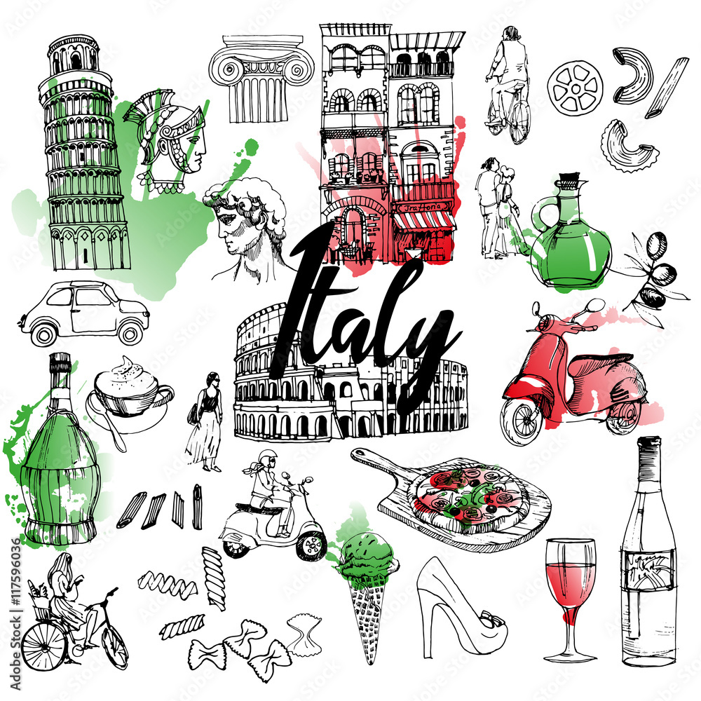 Italy Stock Vector | Adobe Stock