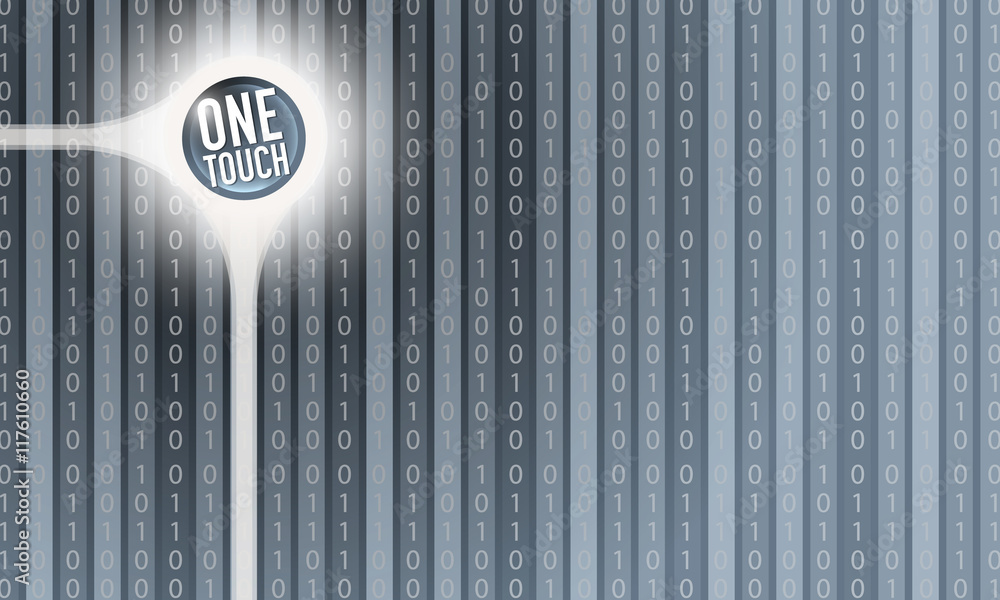 Vector abstract background with the words one toch and vertical Stock ...