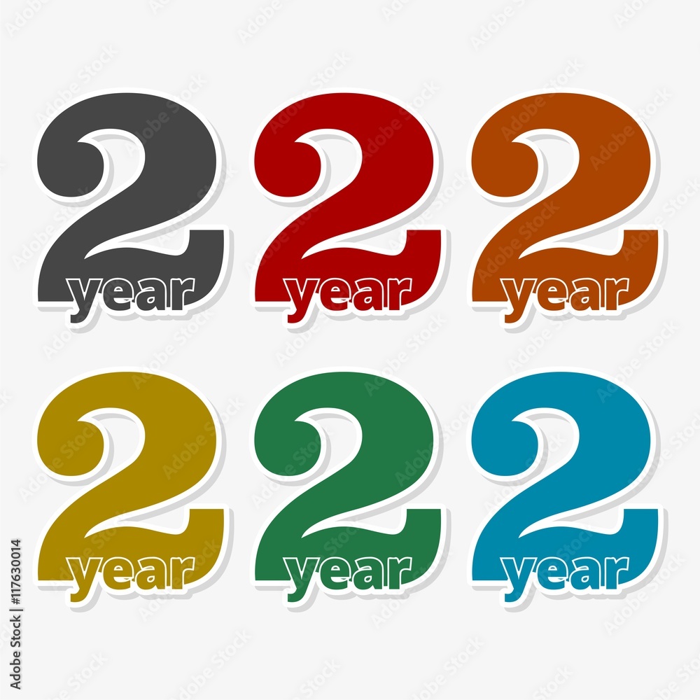 2nd Anniversary Clipart