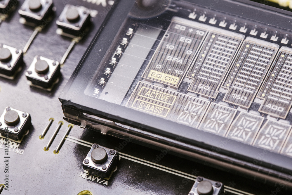 Fotografia do Stock: Old LCD screen panel on an electronics hardware ...