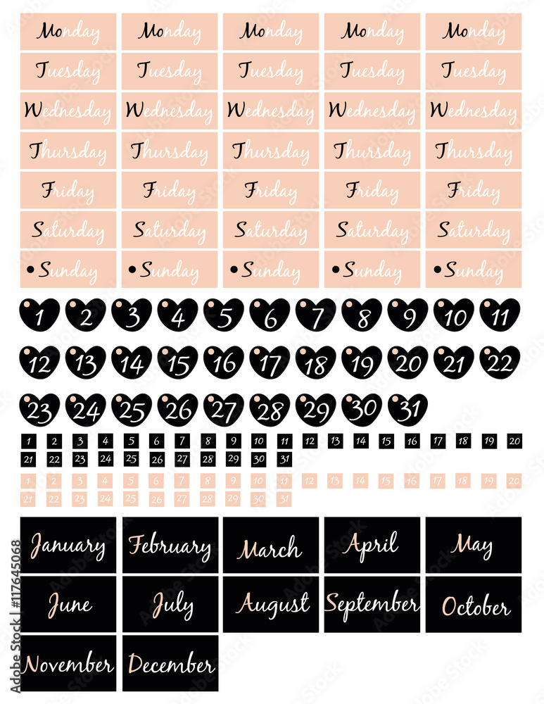Planning Calendar Clipart