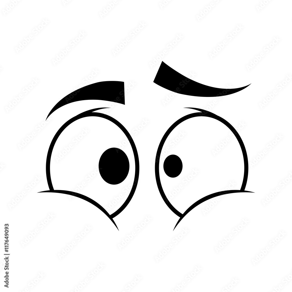 eye crazy look vision optical icon. Isolated and flat illustration ...