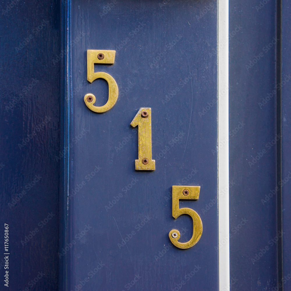 Fotografia do Stock: Number 515 | Adobe Stock