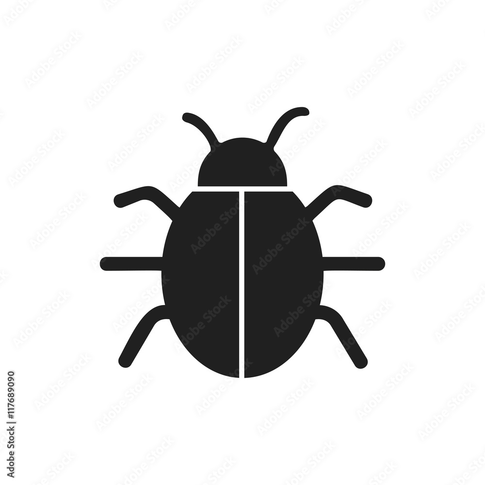 bug insect infection parasite icon. Isolated and flat illustration ...