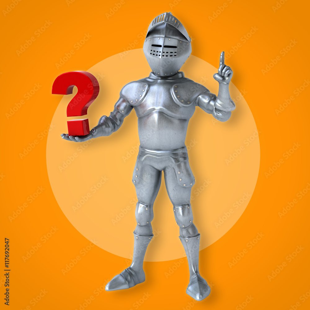 Fun knight Stock Illustration | Adobe Stock