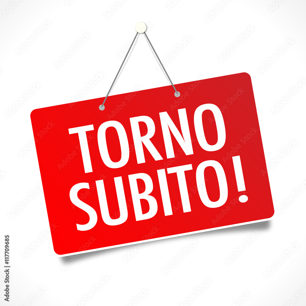 Vettoriale Stock Torno subito | Adobe Stock