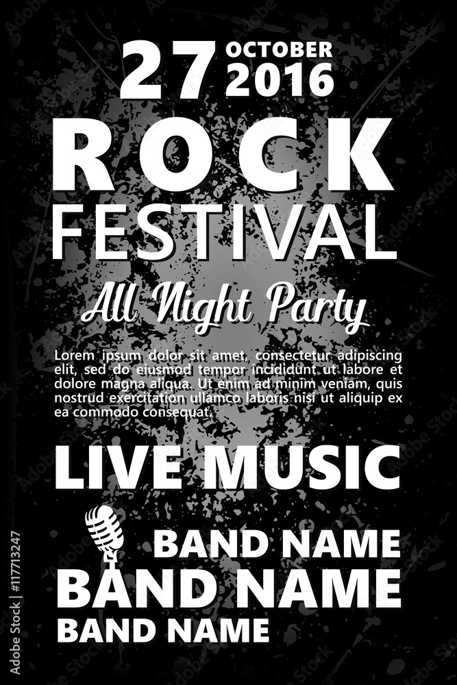 Vintage Rock Poster Template