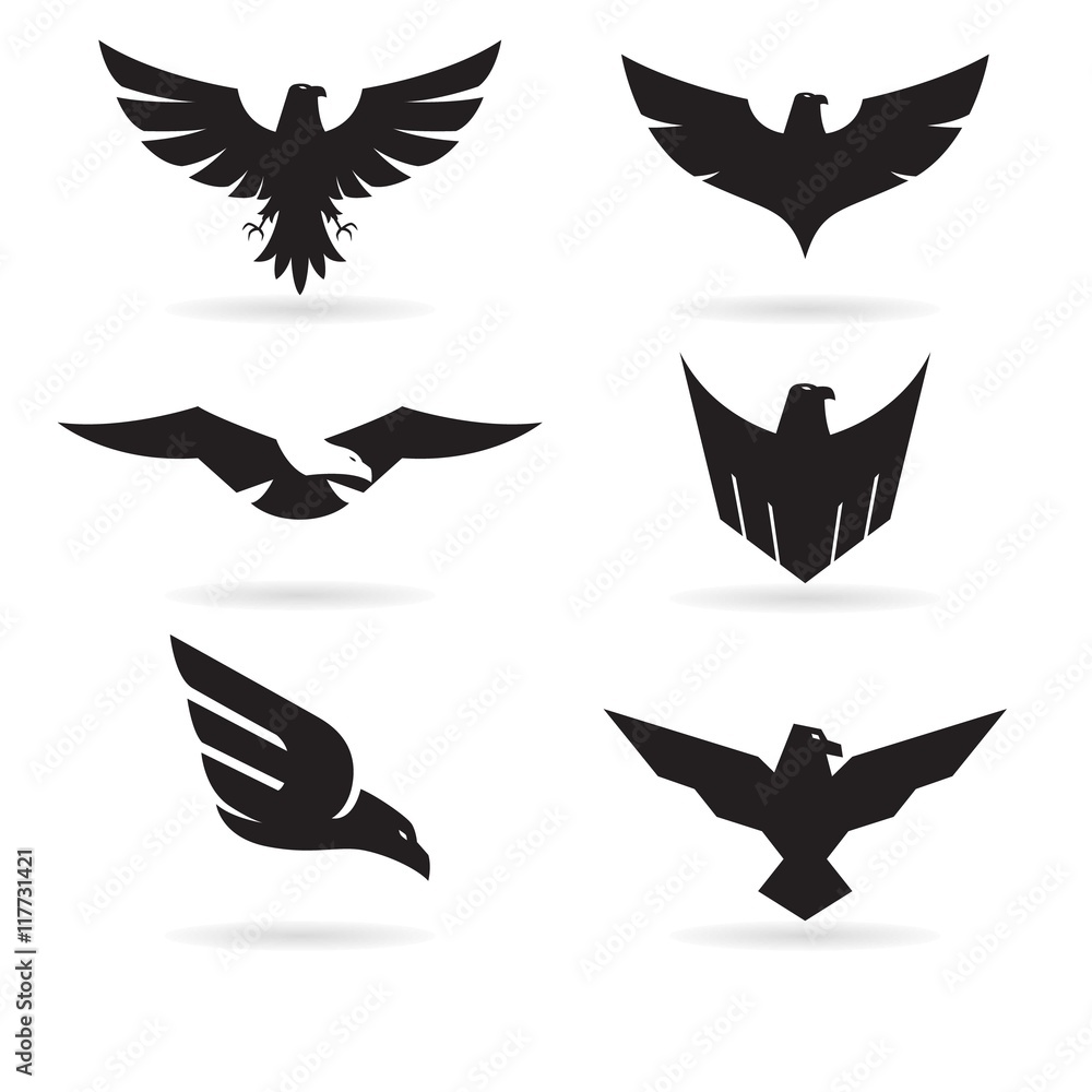 Eagle logos Stock Vector | Adobe Stock