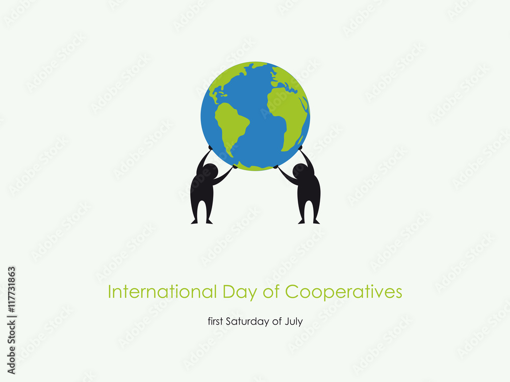 International Day of Cooperatives vector. Vector illustration of human ...