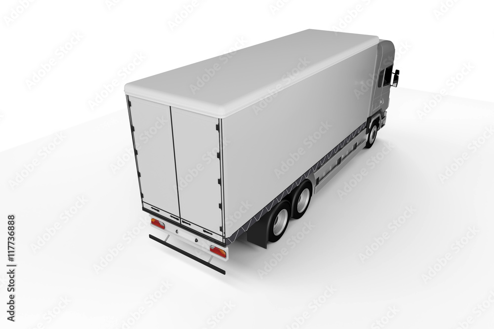 Big Truck Background - Blank mockup for design branding Stock ...