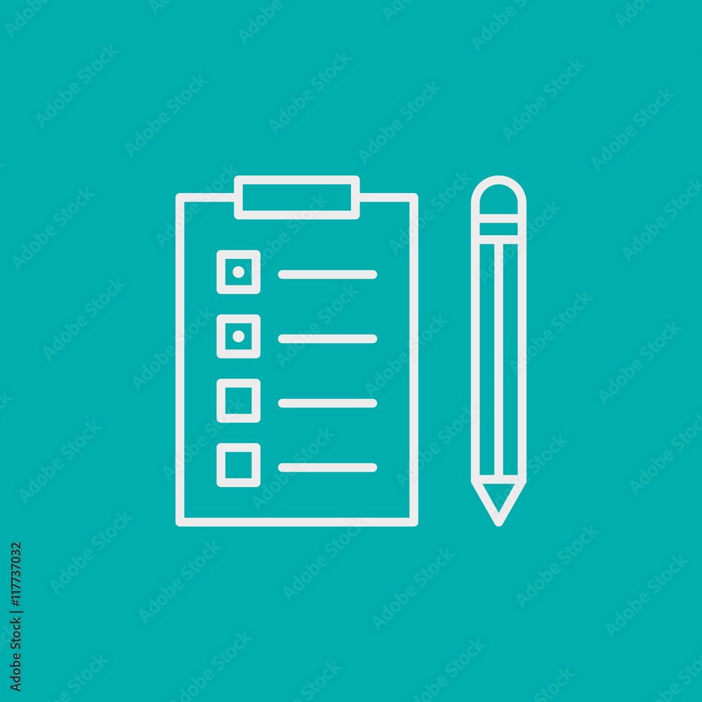 Project Management Icons On Task List And Reminder. Simple Isolated ...