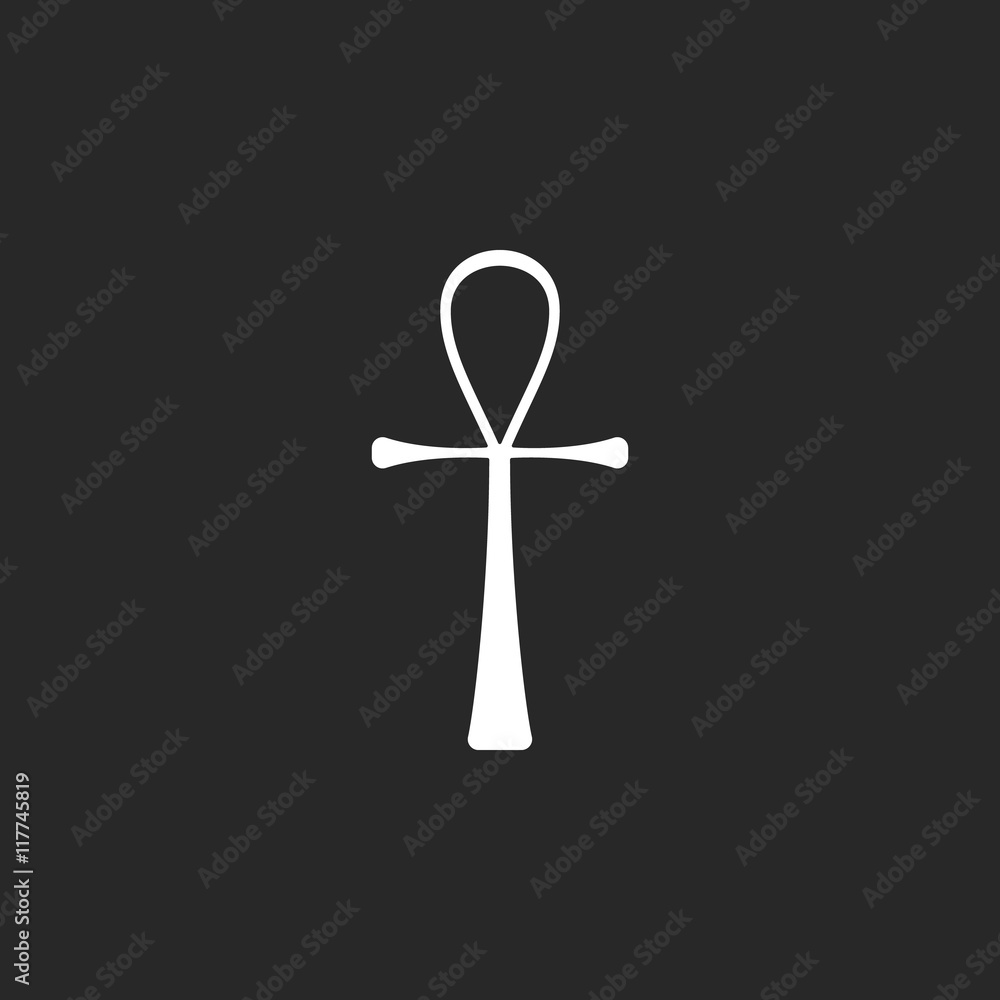 Ankh symbol simple icon on background Stock Vector | Adobe Stock