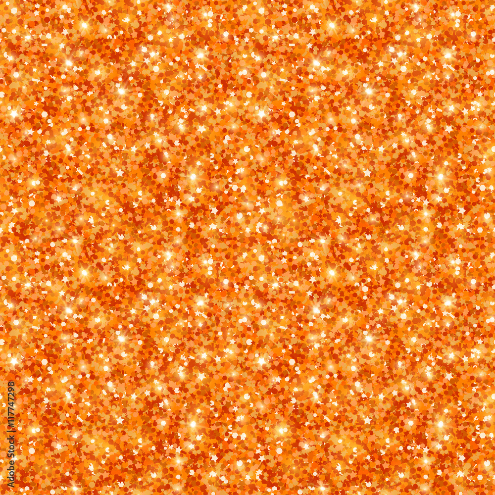 Orange Glitter Texture, Seamless Sequins Pattern Stock Vector | Adobe Stock