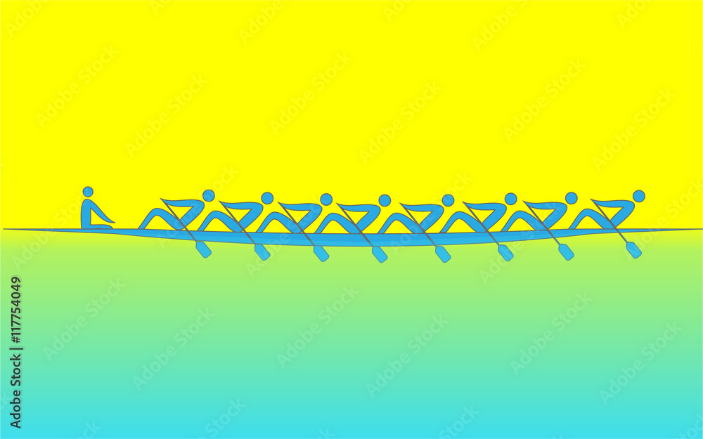 Logo rowing, backgrounds for Sport Stock Vector | Adobe Stock