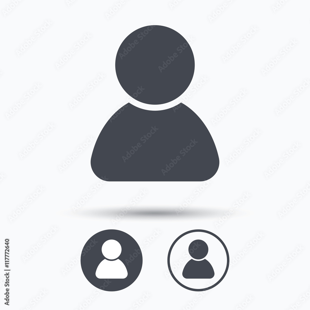 User icon. Human person sign. Stock Vector | Adobe Stock