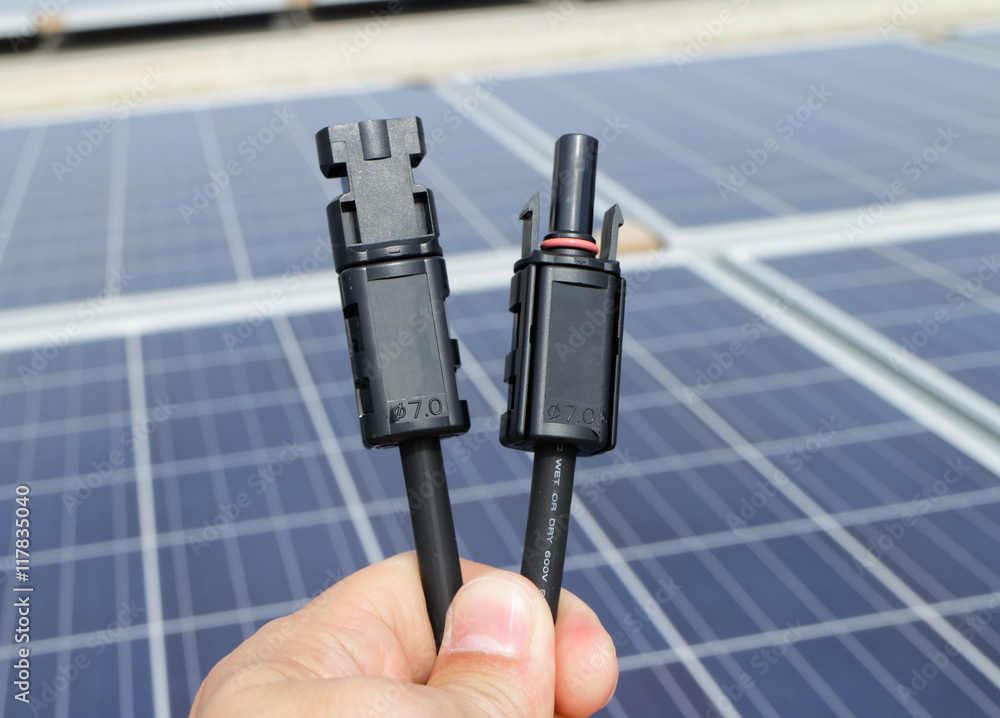 Solar PV Connectors Stock Photo | Adobe Stock