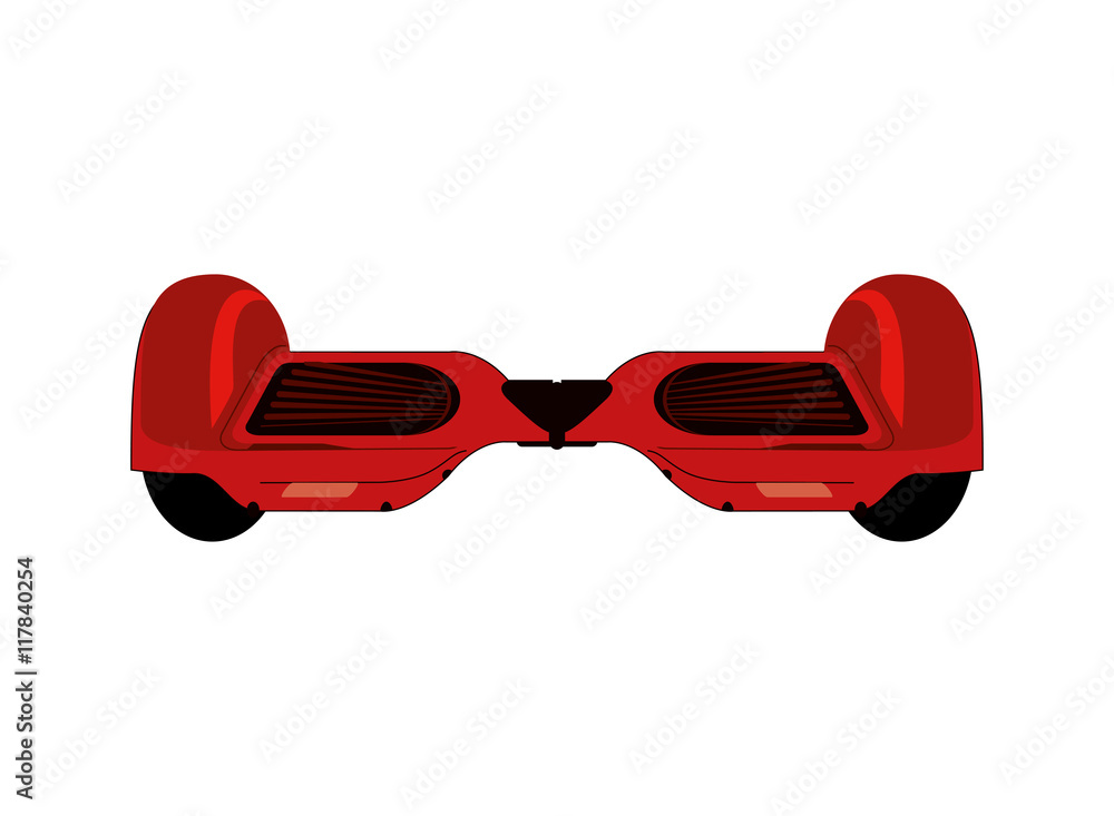 flat design single hoverboard icon vector illustration Stock-Vektorgrafik | Adobe Stock