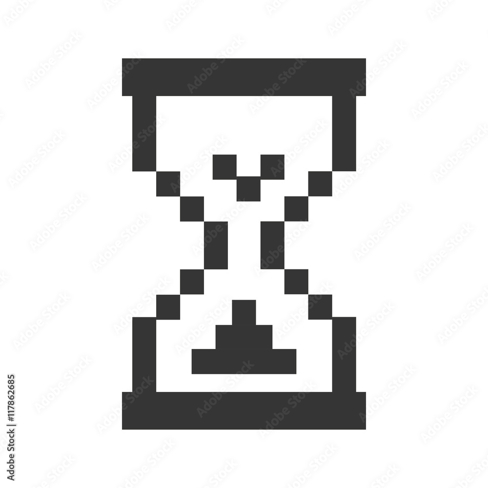 hourglass cursor sandclock loading clock time technology computer Stock ...