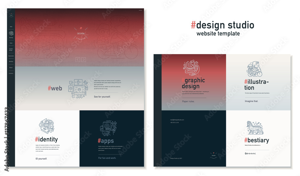 Graphic Design Studio Layout