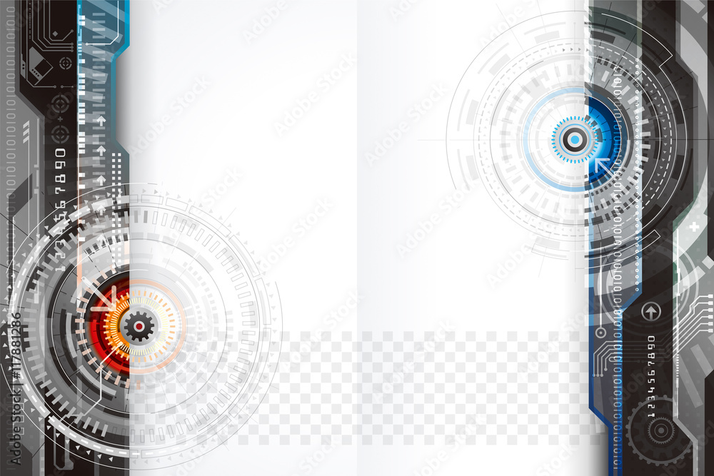 Abstract technology composition with transparent background design ...