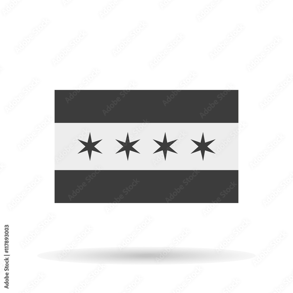 Chicago Flag Vector